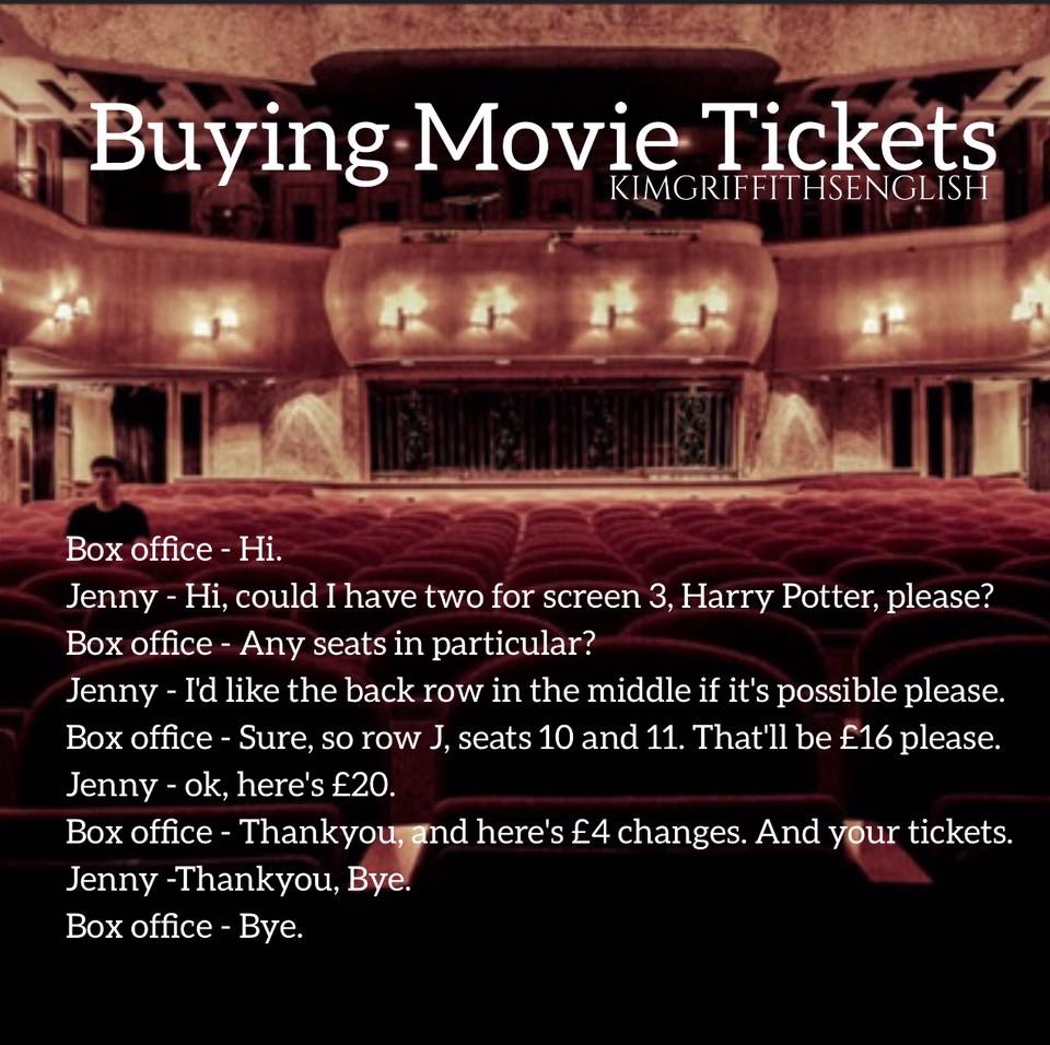 Let’s go to the Cinema! – Kim Griffiths English