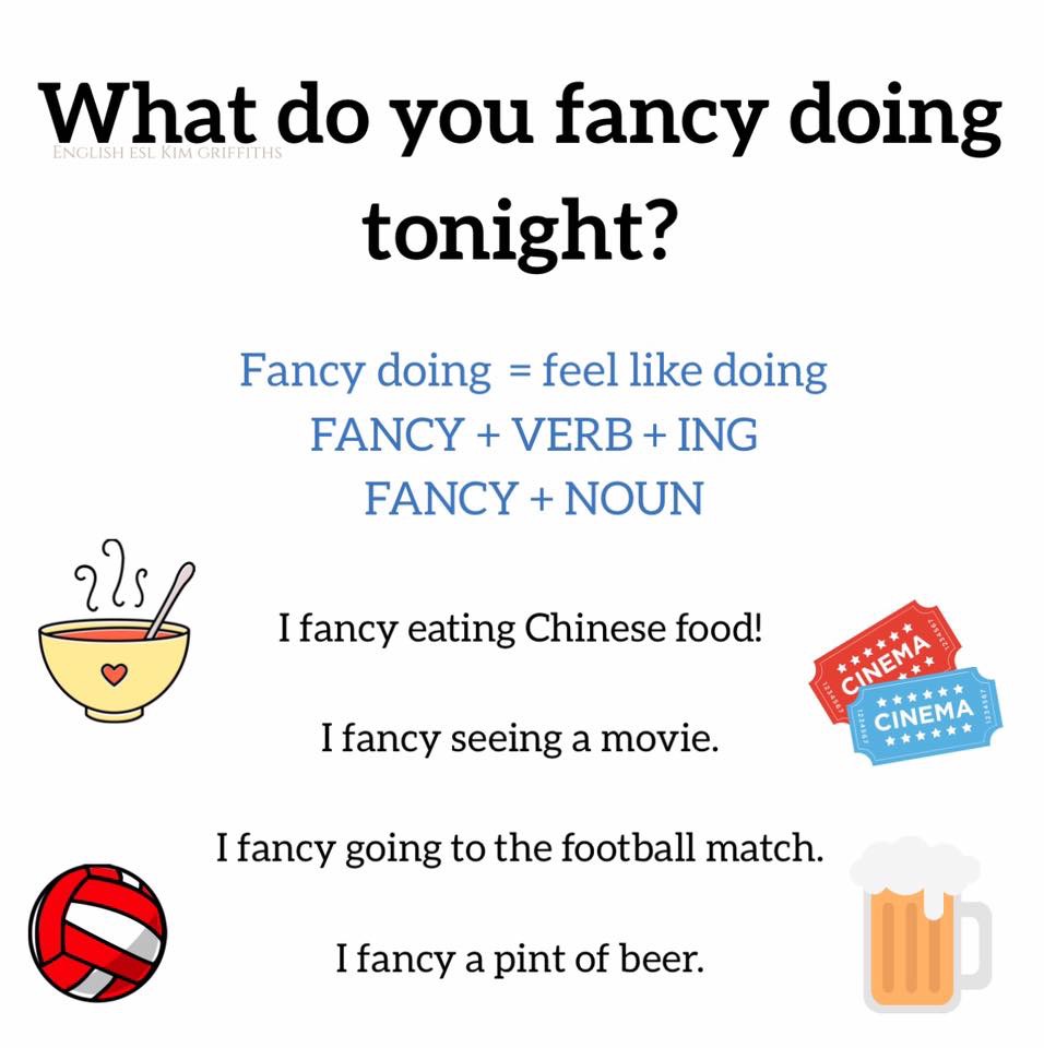 What do you fancy doing this weekend? – Kim Griffiths English