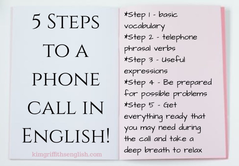 5 Easy Steps to making a telephone call in English – Kim Griffiths English