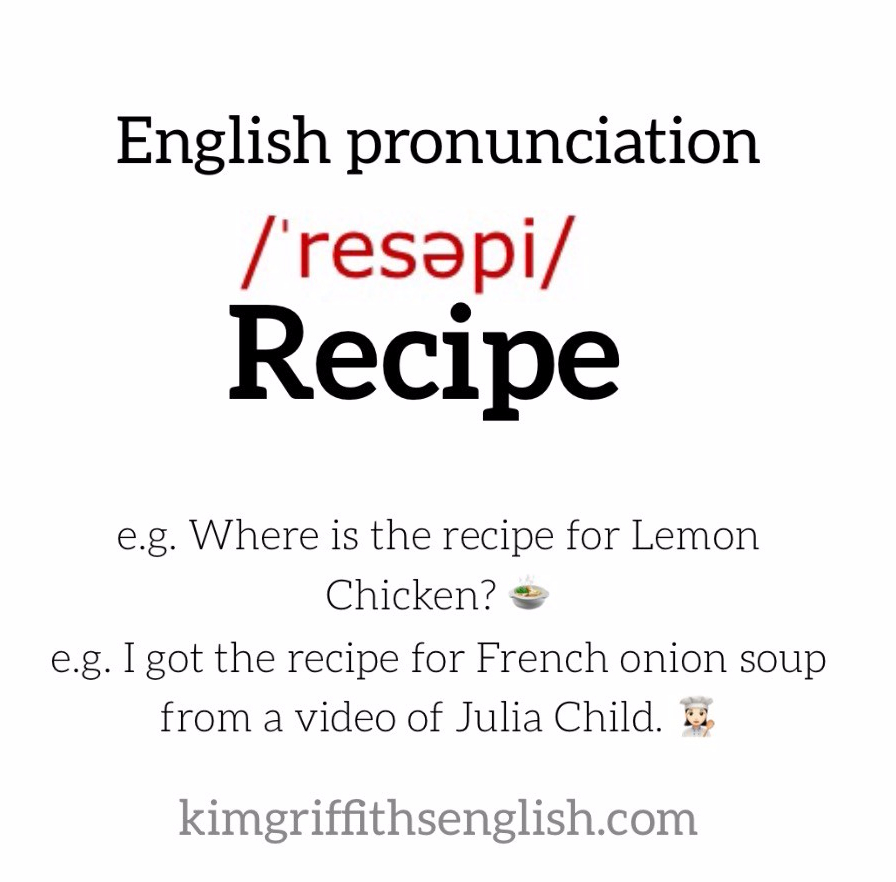 Can You Cook? In English? – Kim Griffiths English