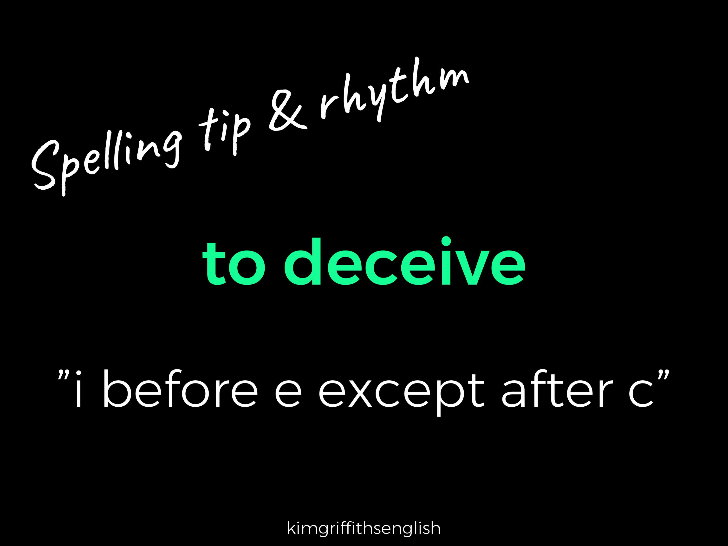 How to describe a bad person. – Kim Griffiths English